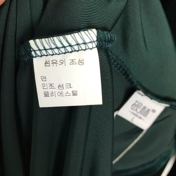 Yan Lin | Dresses | Yam Lin Vintage Suede Emerald Green Dress Large ...